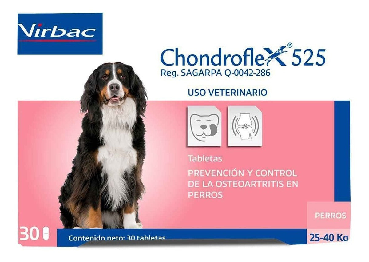Chondroflex 525 30 Tab Virbac Condroprotector Articular | Mascotas y ...
