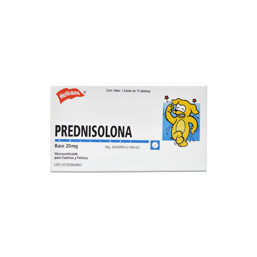 Holliday Prednisolona Antinflamatorio 20 Mg 10 Tabletas | Mascotas y ...