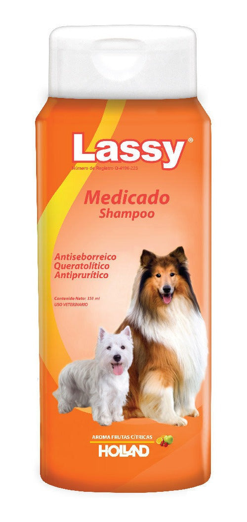 Shampoo Medicado Lassy Perro Antiseborreico Dermatitis 350ml | Mascotas ...