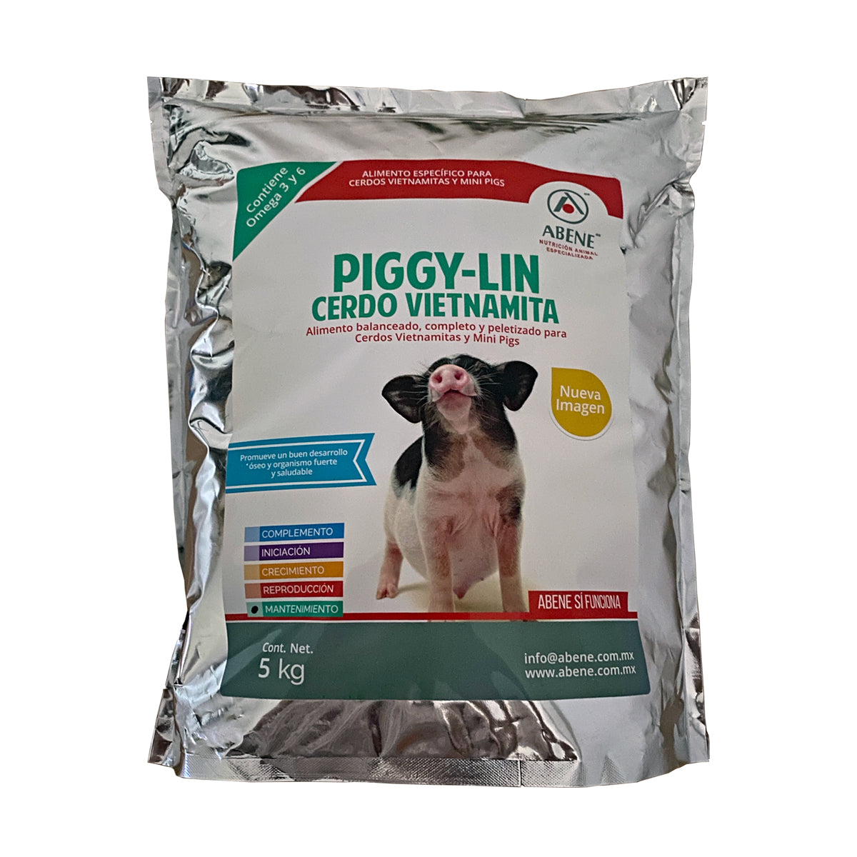 Alimento Balanceado para Cerdo Vietnamita Mantenimiento Piggy-Lin 5 kg ...